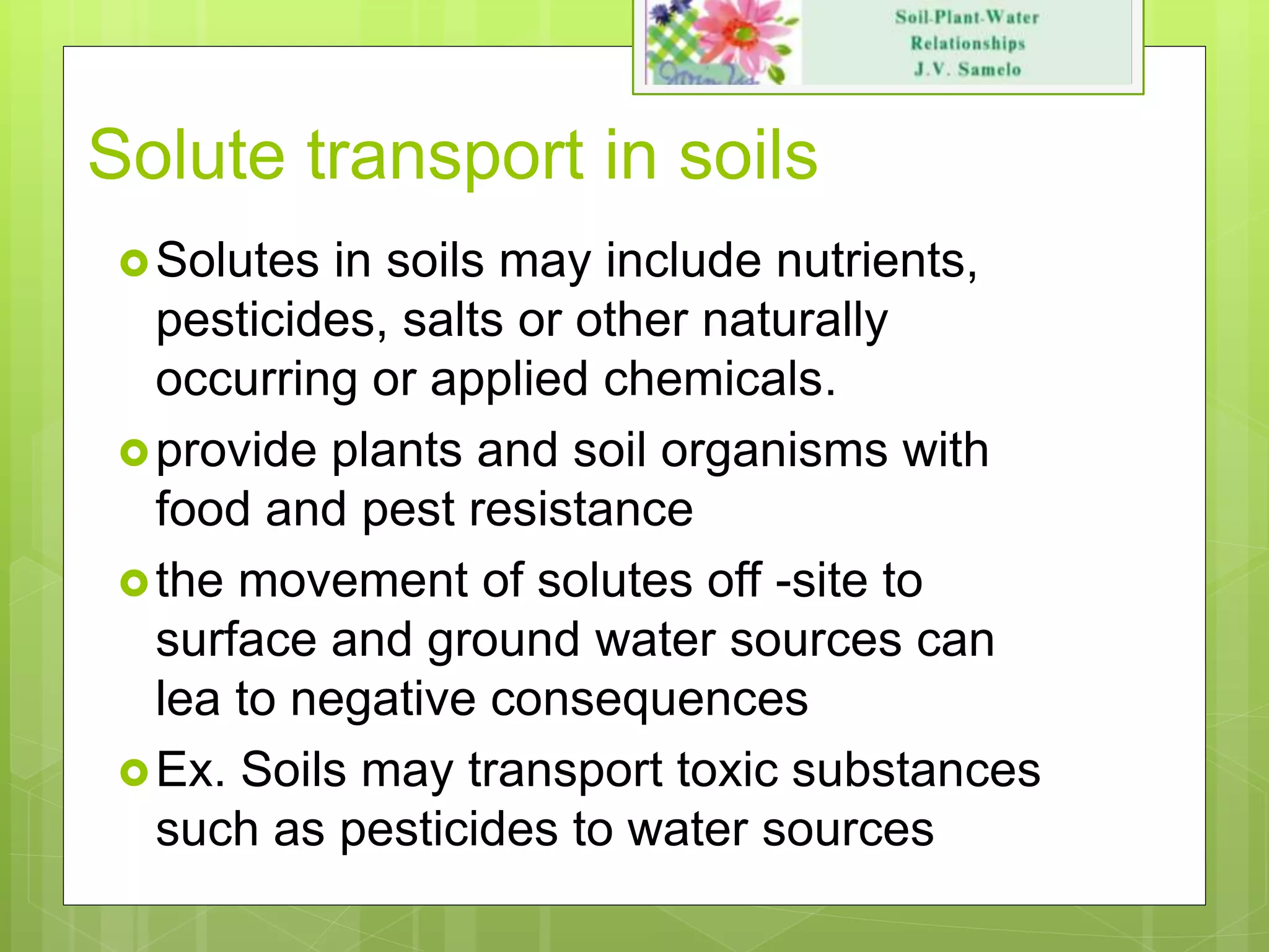 Soil- Plant- Water Relationships | PPTX