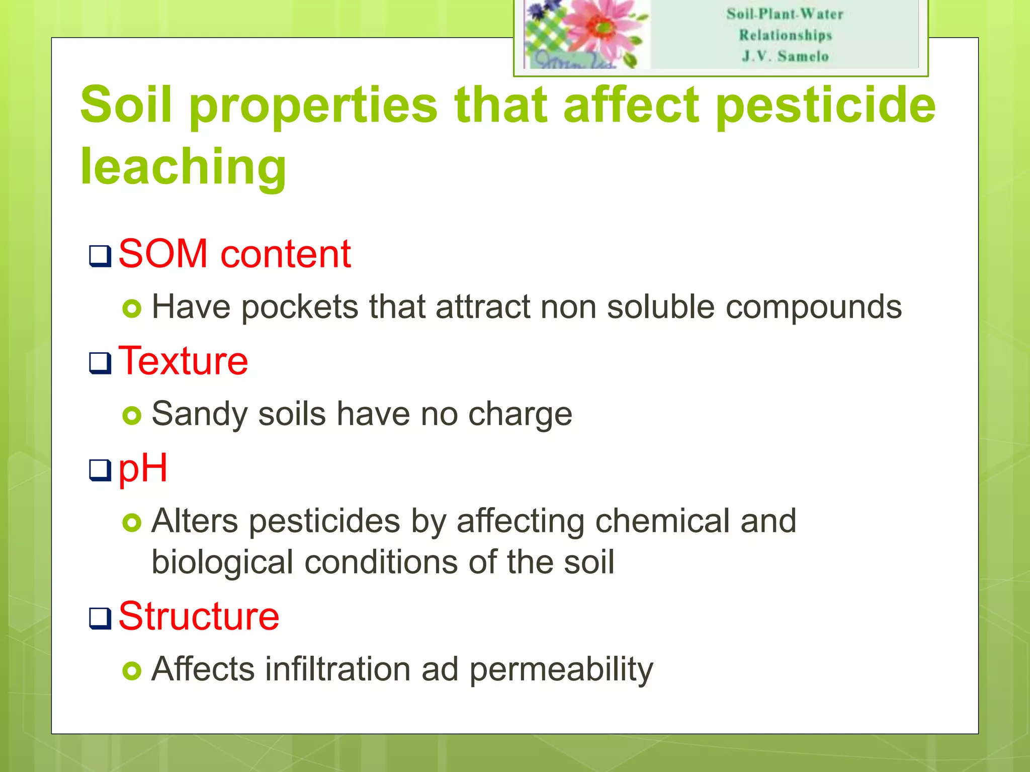 Soil- Plant- Water Relationships | PPTX
