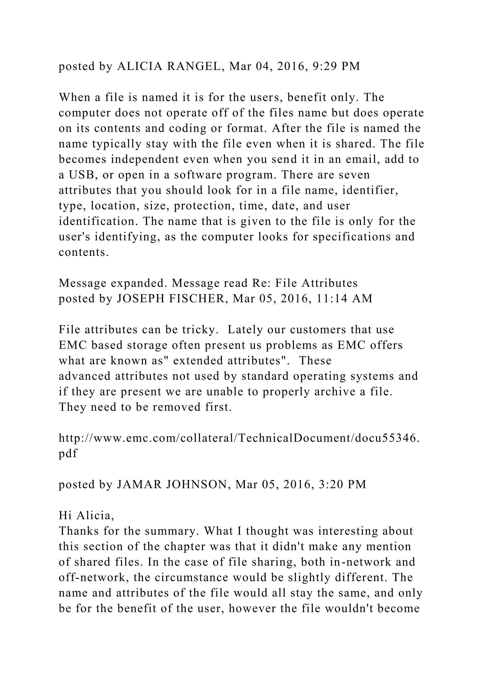 Discussion # 6RAIDMessage expanded. Message read RAIDposte.docx