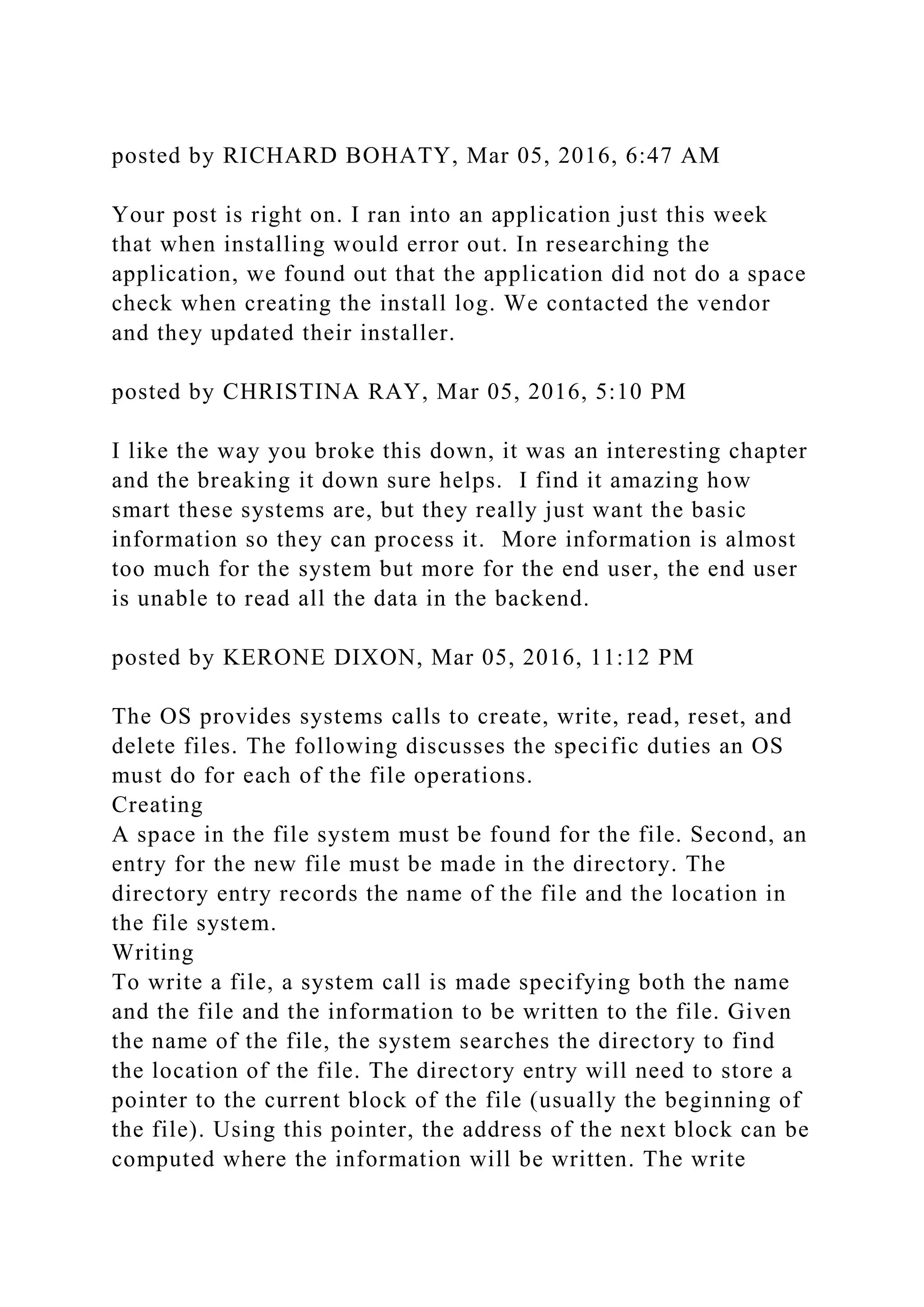 Discussion # 6RAIDMessage expanded. Message read RAIDposte.docx