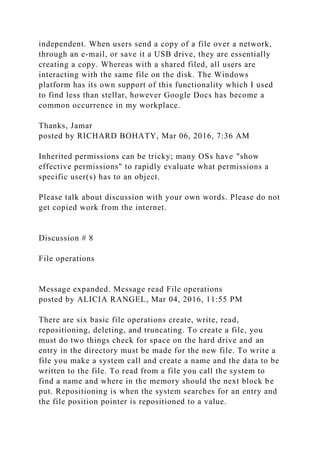 Discussion # 6RAIDMessage expanded. Message read RAIDposte.docx