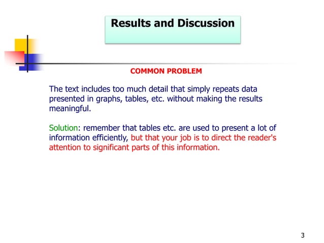 Writing a scientific paper : DISCUSSION AND CONCLUSION.ppt ...