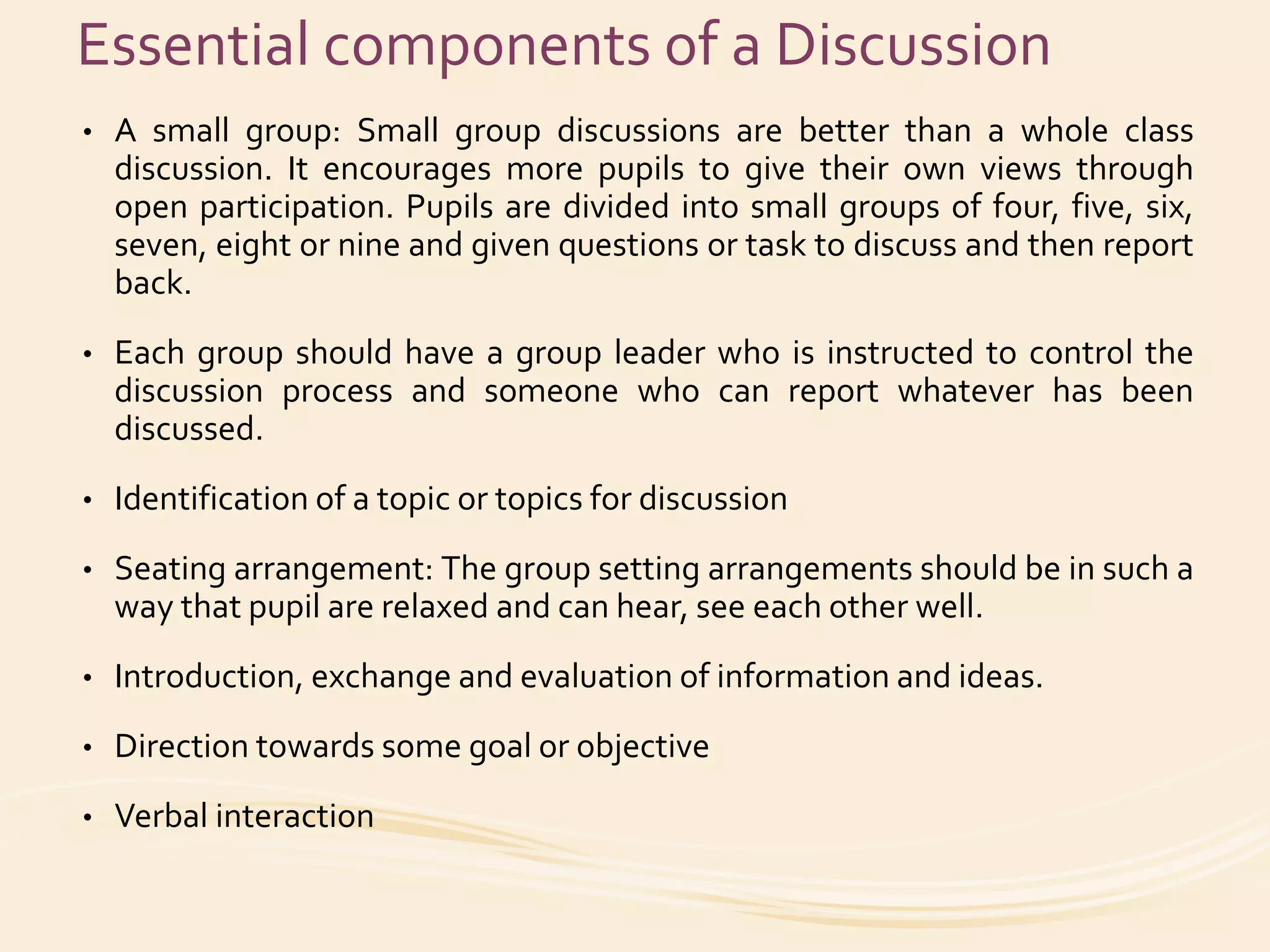 Discussion as a technique for teaching Environmental Education | PPTX