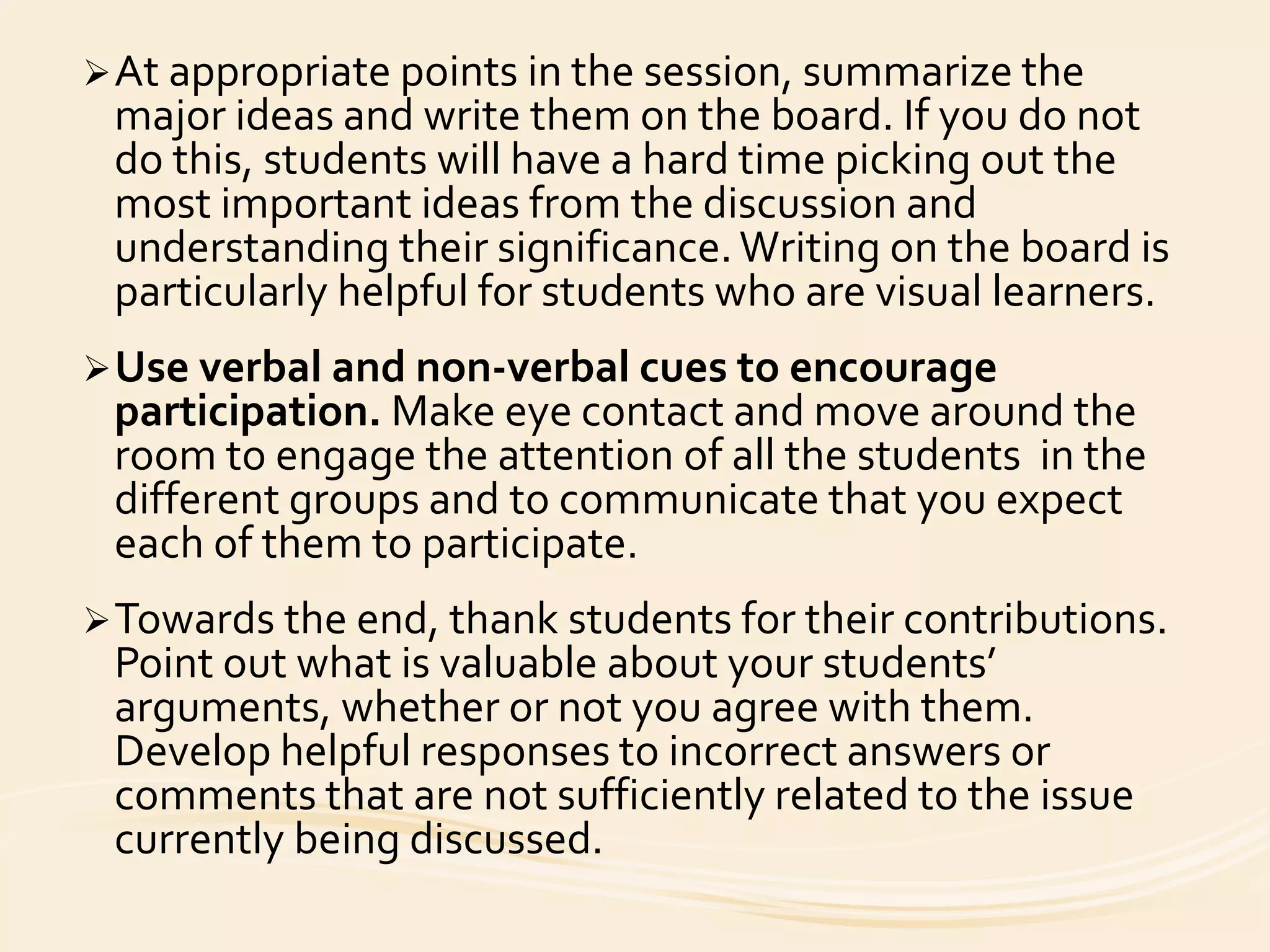 Discussion as a technique for teaching Environmental Education | PPTX