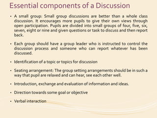 Discussion as a technique for teaching Environmental Education | PPTX