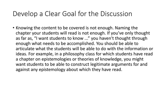 Discussion as a tool for learning | PPTX | Homework and Study | Education