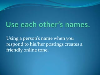 Discussion board rules | PPTX