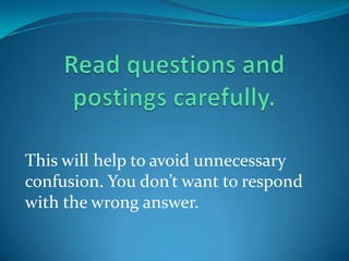 Discussion board rules | PPTX