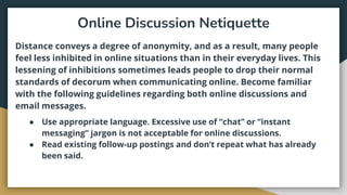 Discussion boards 101 | PPTX