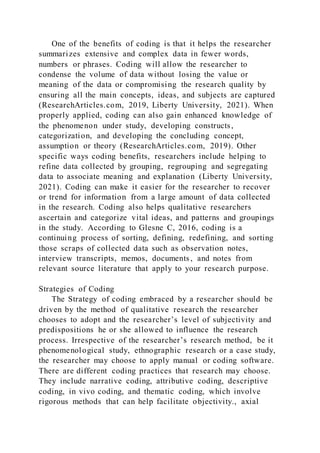 Discussion Coding Qualitative DataCOLLAPSETop of FormIkhuor | PDF
