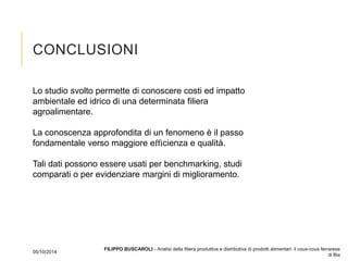 Italian Cous-Cous Supply Chain Study | PPTX