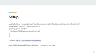 GraphQL & DGraph with Go | PPTX