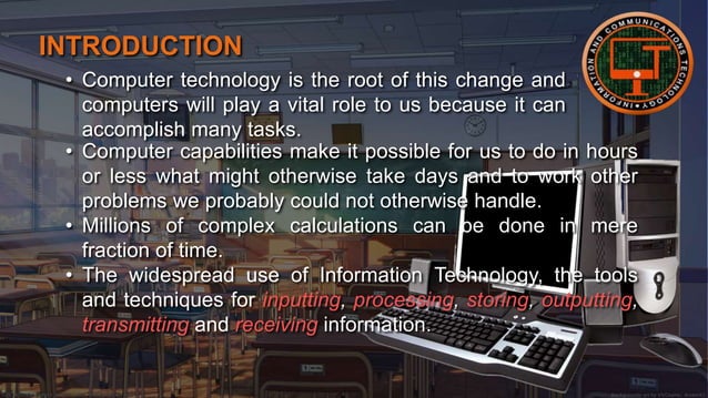 Lesson 1 - Introduction to Computer System | PPSX | Internet for Beginners | Internet