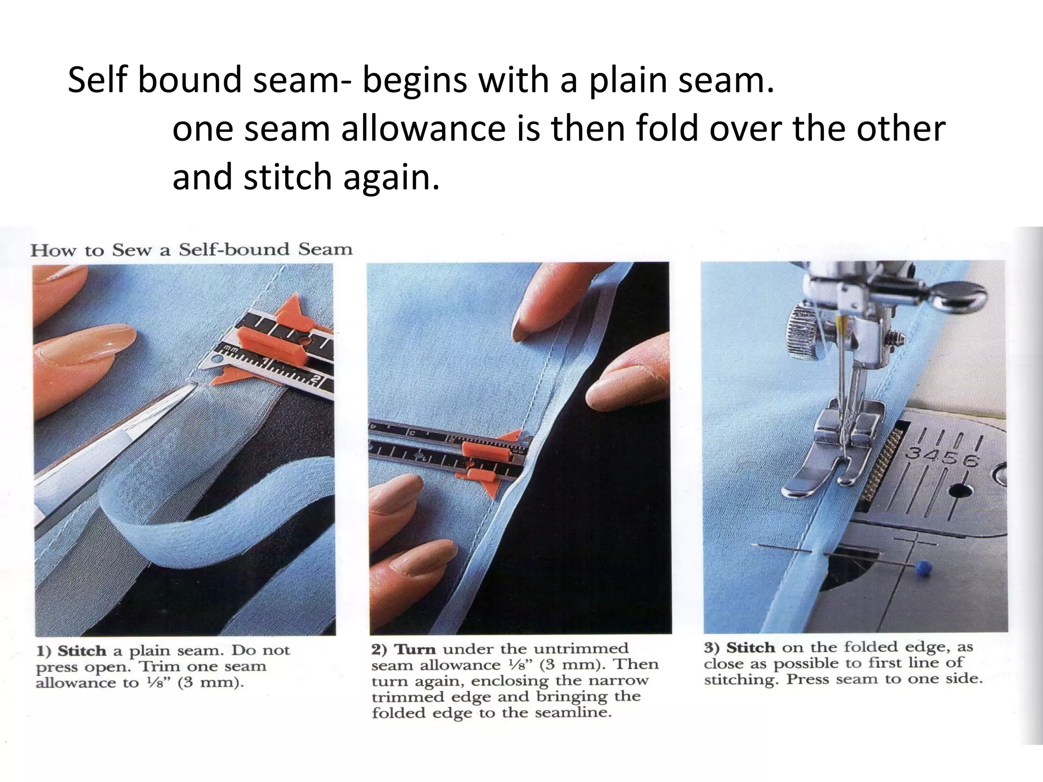 Discussion kinds of seams | PPT