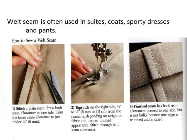 Discussion kinds of seams | PPT