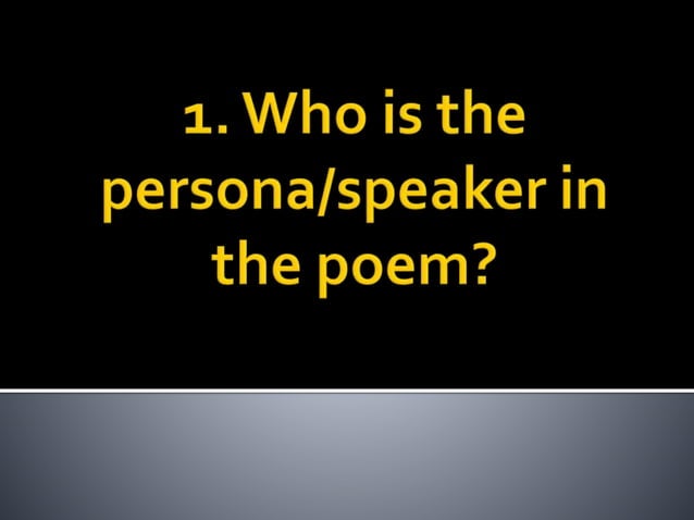 MOTHER TO SON | PPTX