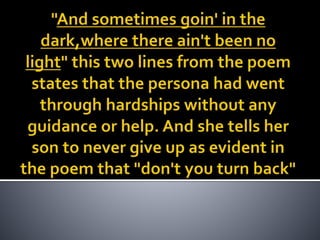 MOTHER TO SON | PPTX