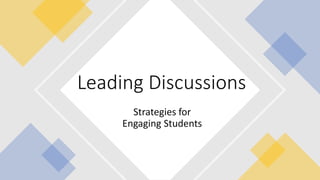 Discussion Leaders | PPT