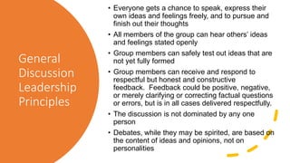 Discussion Leaders | PPT