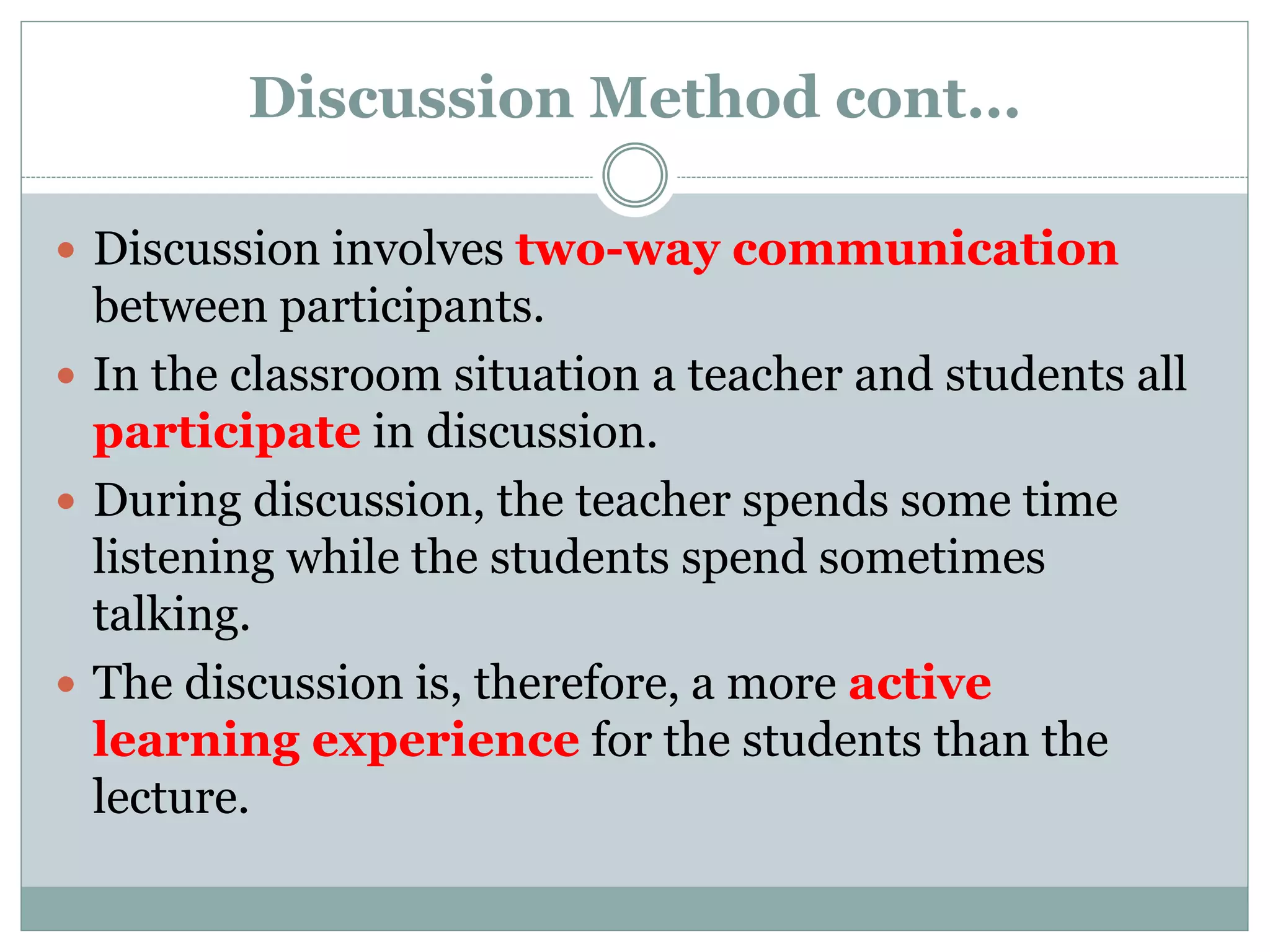 Discussion method | PPTX