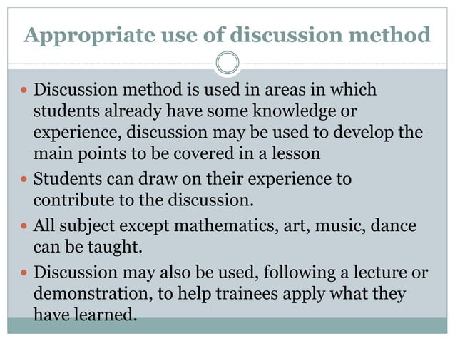 Discussion method | PPTX