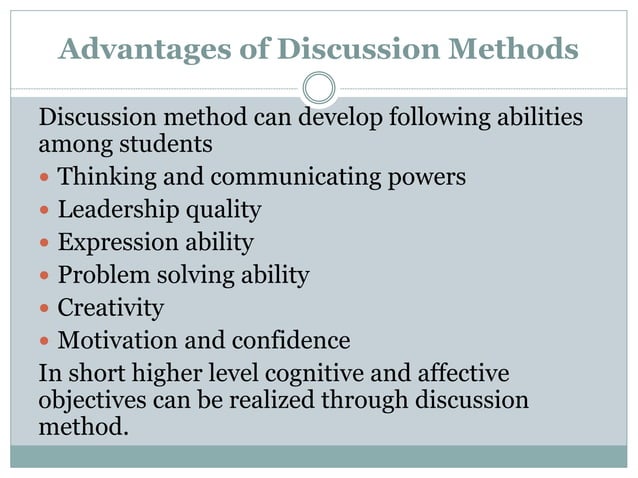 Discussion method | PPTX