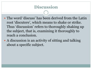 Discussion method | PPTX