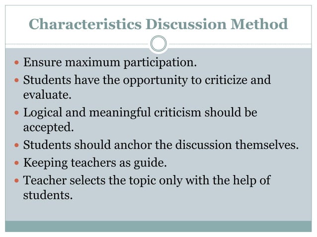 Discussion method | PPTX