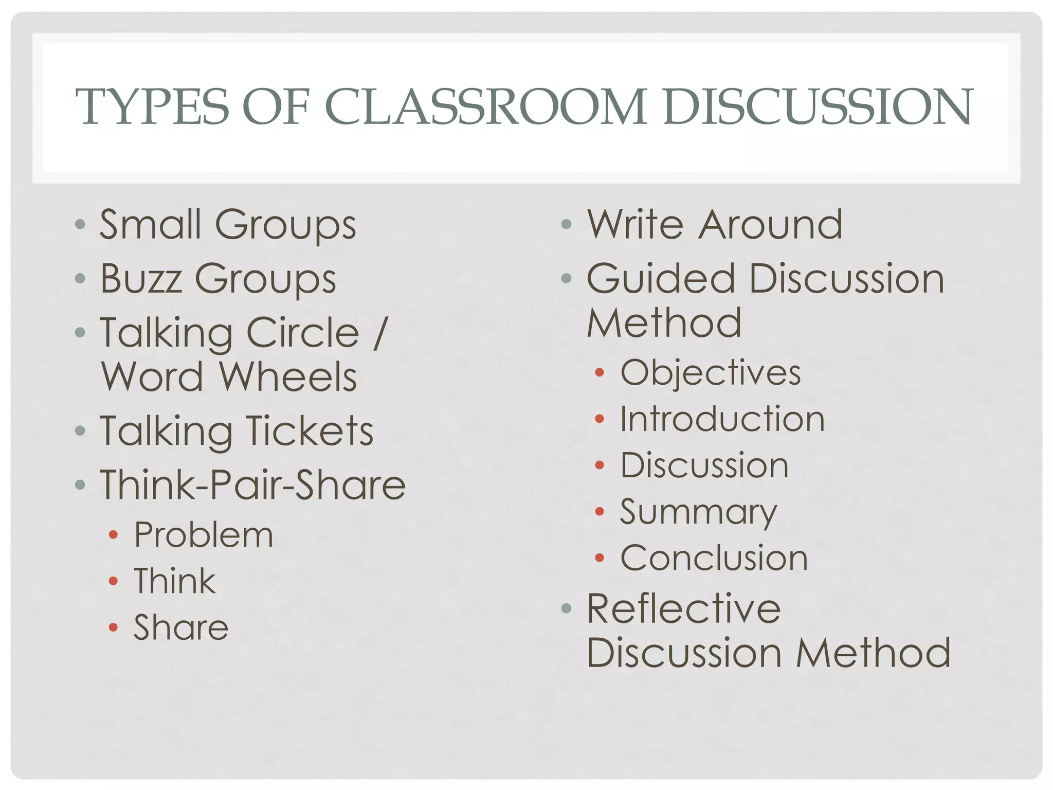 Discussion method | PDF