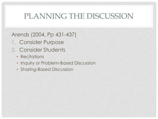 Discussion method | PDF