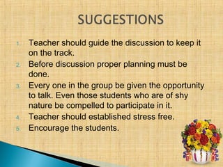 Discussion method of teaching | PPT