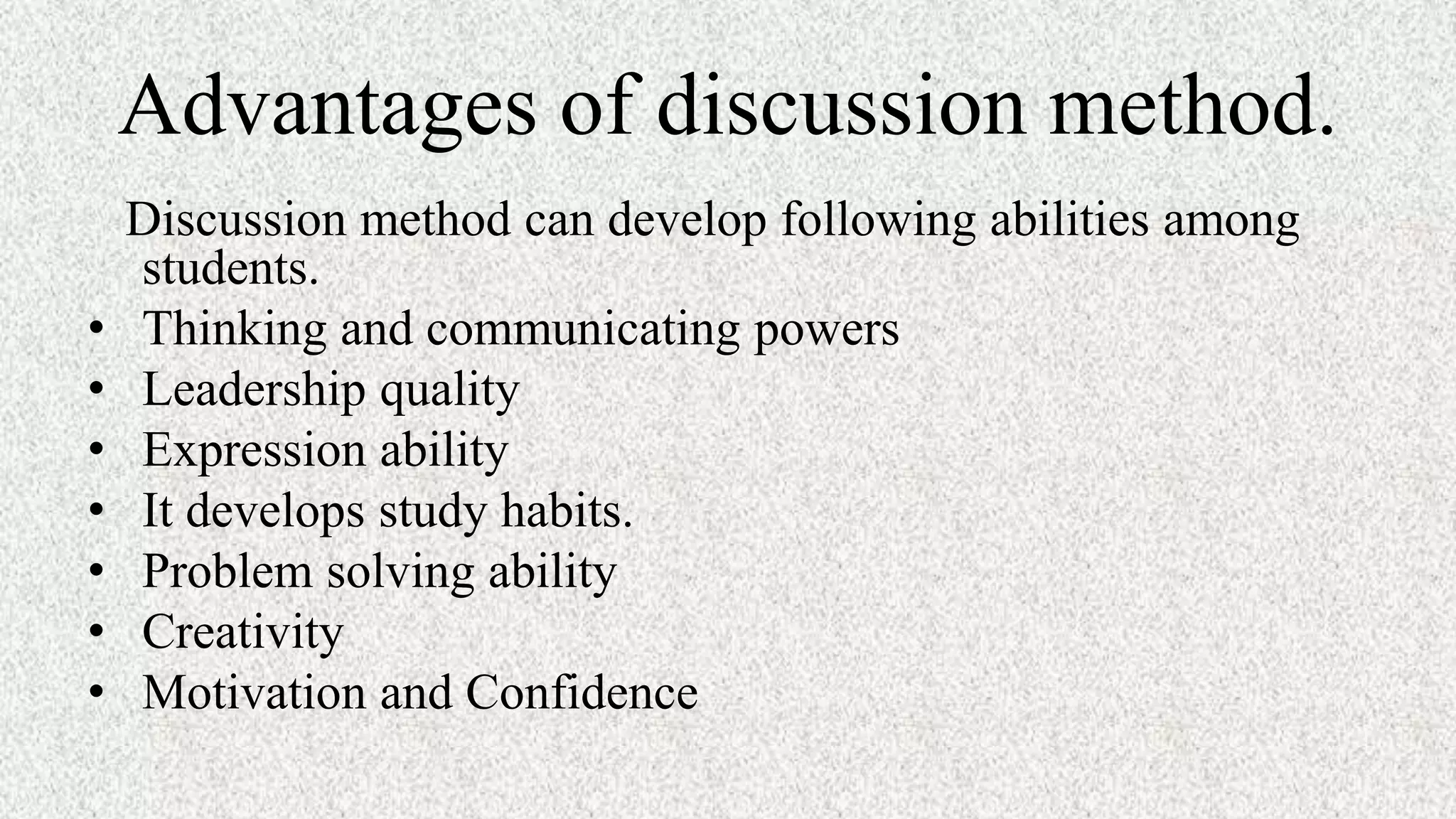 Discussion method of teaching | PPTX