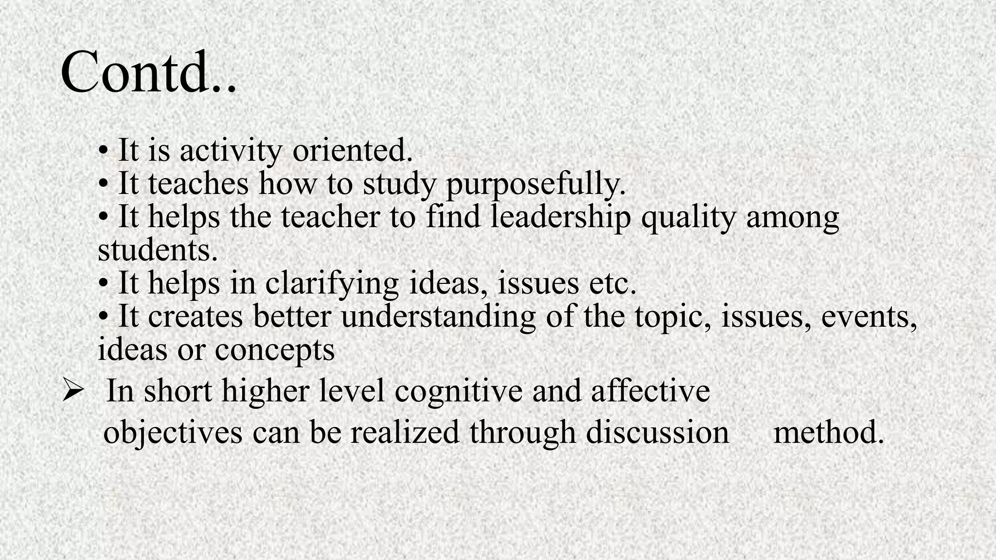 Discussion method of teaching | PPTX