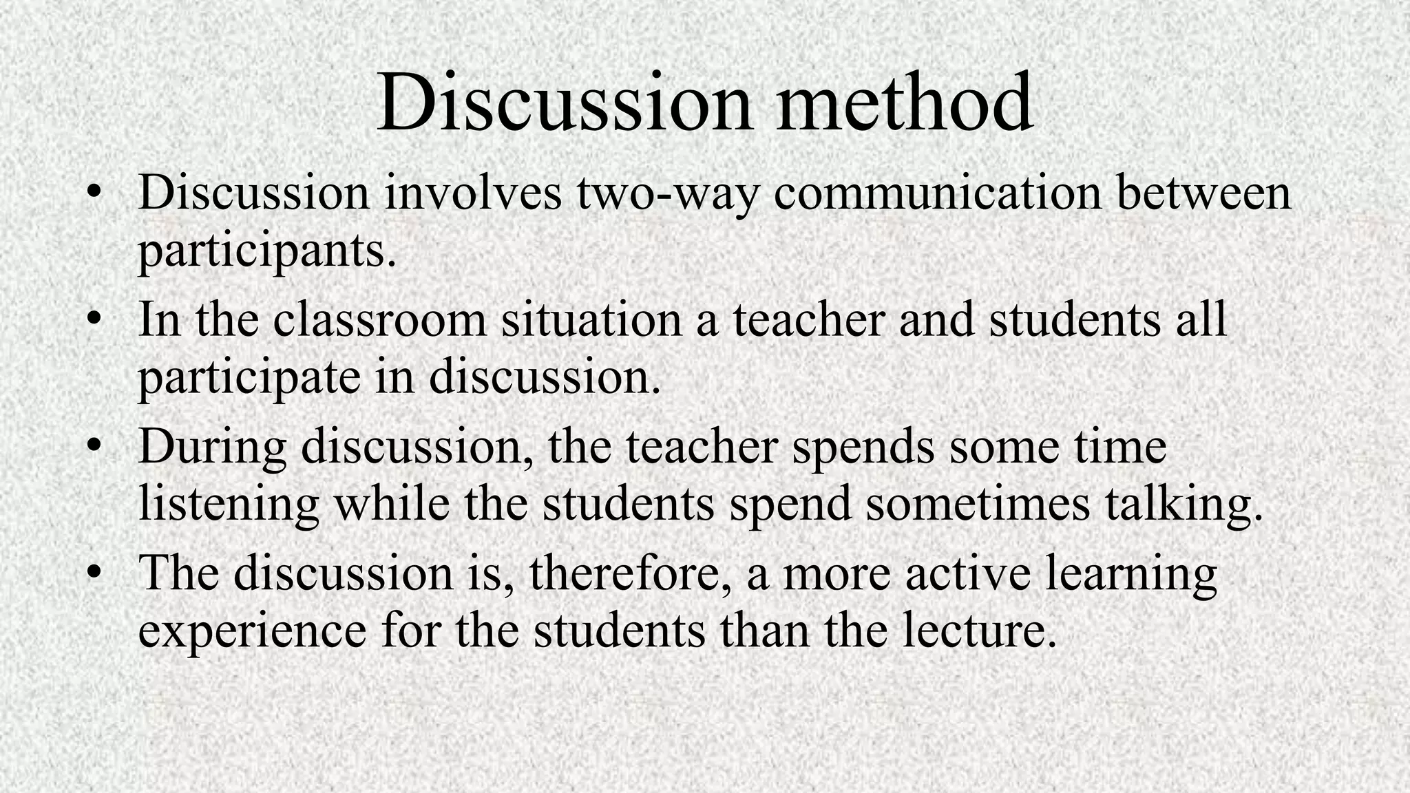 Discussion method of teaching | PPTX
