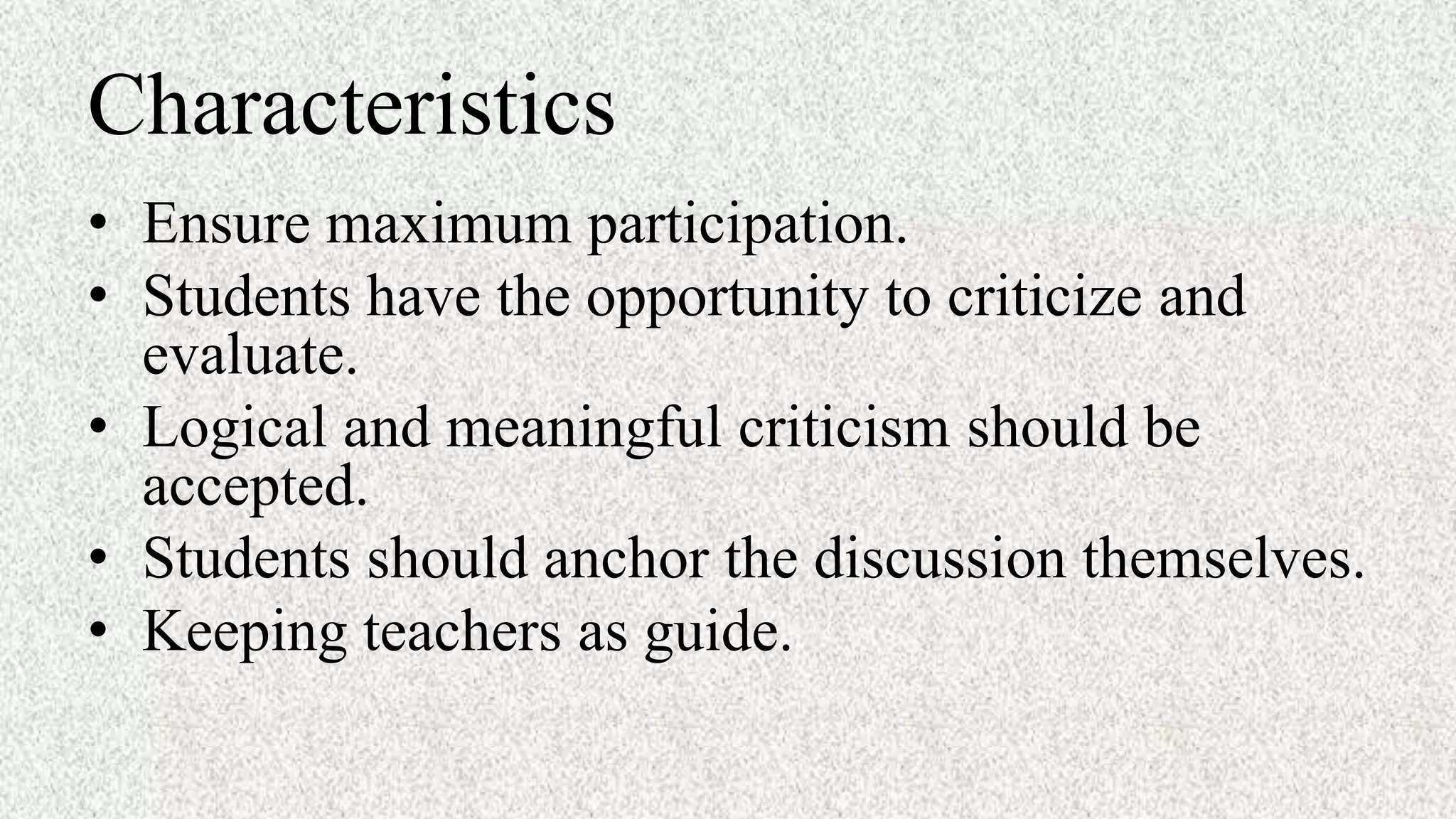 Discussion method of teaching | PPTX