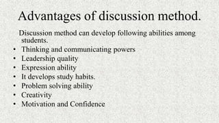Discussion method of teaching | PPTX