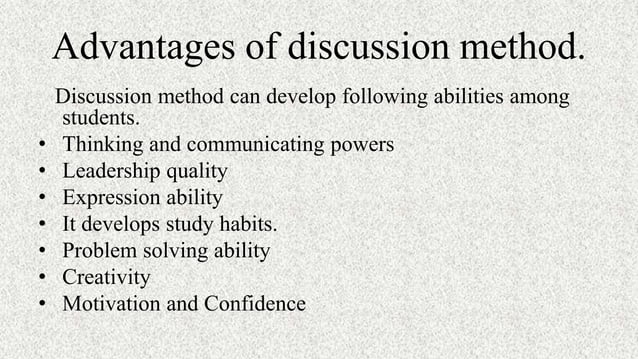 Discussion method of teaching | PPTX