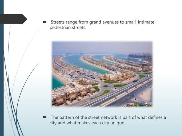 Urban morphology, elements of urban design