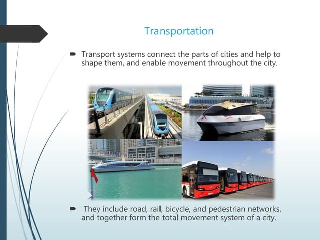 Urban morphology, elements of urban design
