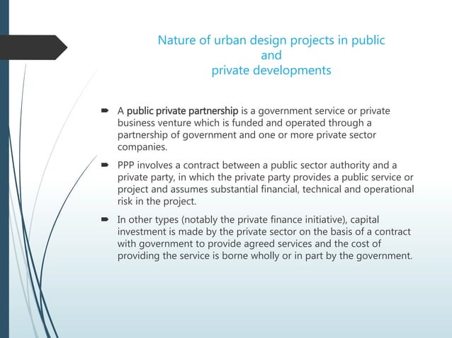 Urban morphology, elements of urban design