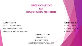 Discussion method | PPTX