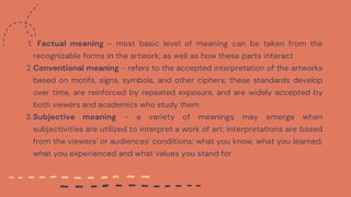 Understanding the Subject and Content of Art | PDF