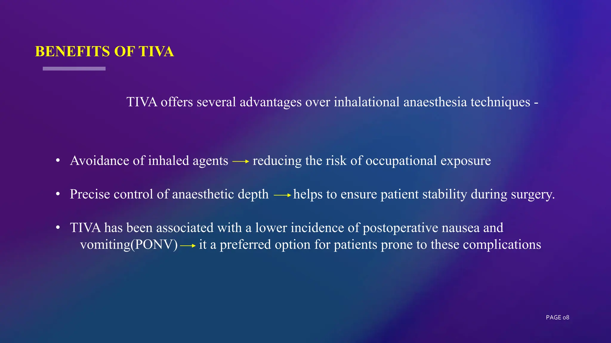 Total Intravenous Anaesthesia (TIVA) and its Example | PPTX