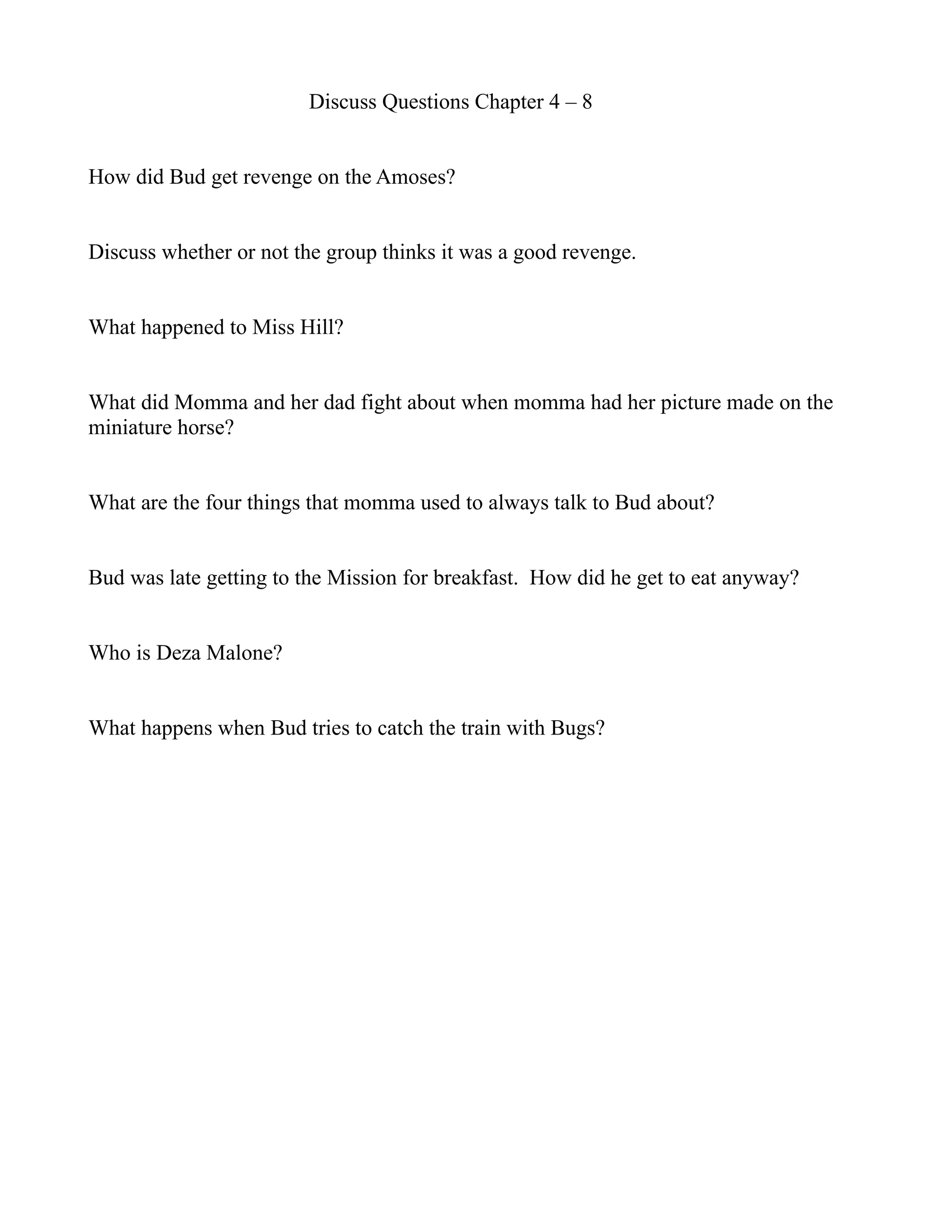 Discussion Questions 4 8 | DOC