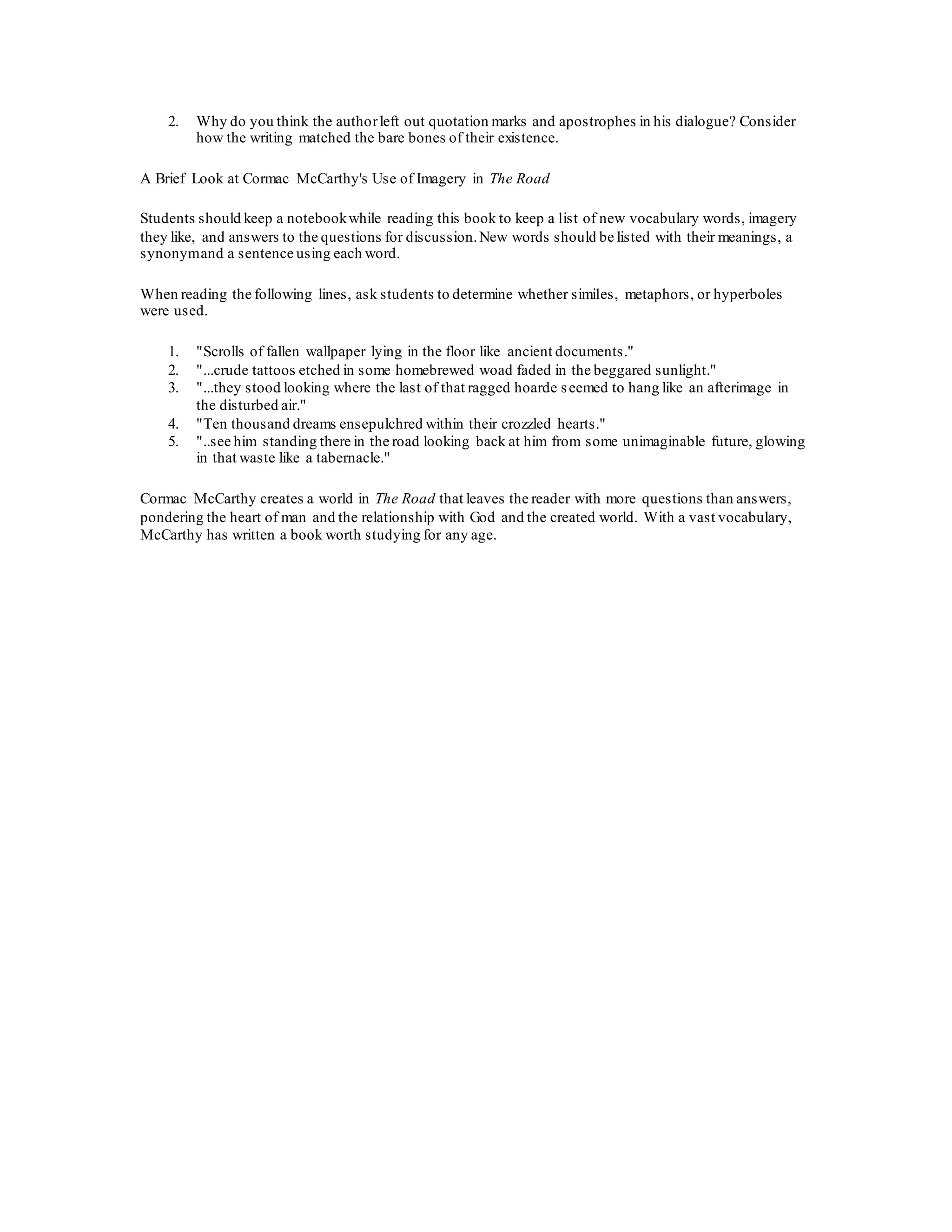 Discussion questions for the road (1) | DOCX