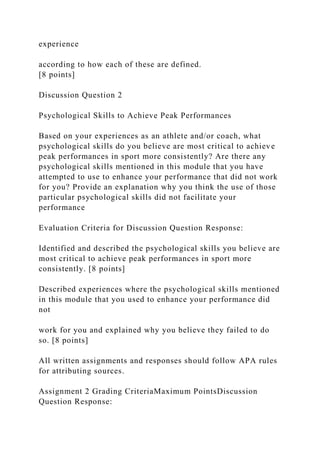 Discussion QuestionsSubmit your response to the question to the .docx