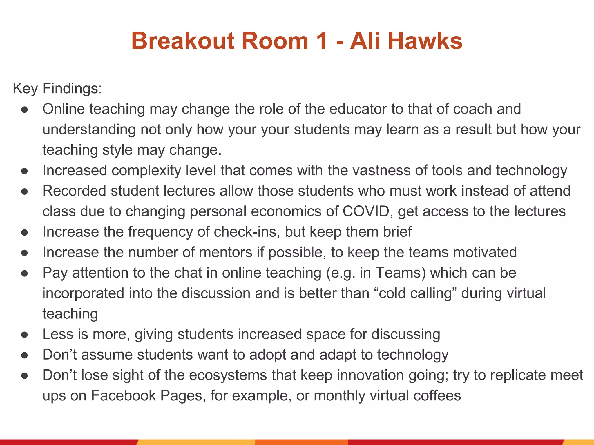 LeanEducators Summit - Breakout Rooms | PPTX