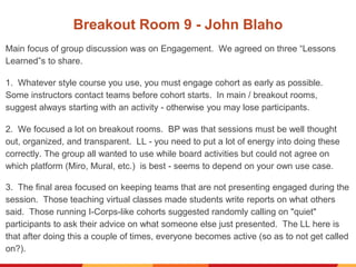 LeanEducators Summit - Breakout Rooms | PPTX