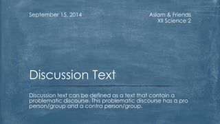 Discussion text | PPTX