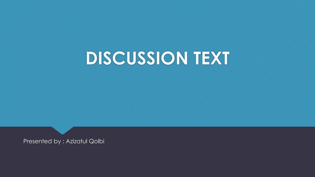 Discussion text | PPTX